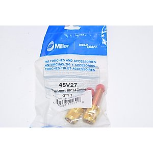 Miller Weldcraft 45V27 Gas Lens, 1/8" (3.2mm) | PKG = 2