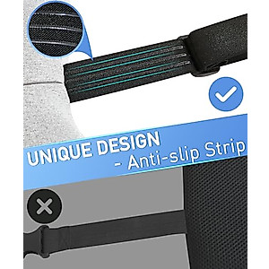 Guttylief Lumbar Support Pillow for Office Chair Back Support Pillow for Lower Back Pain Relief - Memory Foam Back Cushion for Car Computer, Gaming Chair Improve Posture Adjustable Anti-Slip Strap