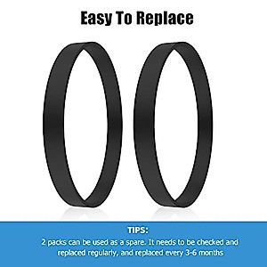 Vacuum Belts for Bissell 1604895 Powerforce Compact for Bissell Models 2112, 1520, 2690, 23T7, 23T7V Vacuum Cleaner, Replace Part Number 1604895 / 160-4895, 4-Pack
