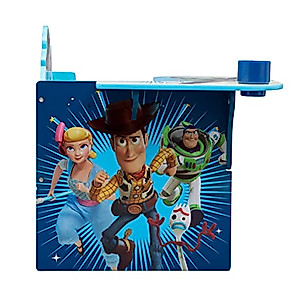 Delta Children Chair Desk with Storage Bin + Design and Store 6 Bin Toy Storage Organizer, Disney/Pixar Toy Story (Bundle)