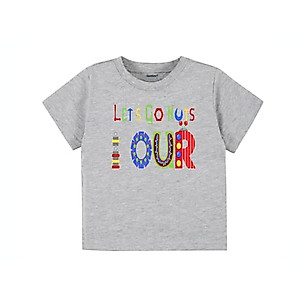 Lets go nuts robot fourth birthday shirt robot-themed toddler shirt outer scifi boy girl shirt robo-themed kid mechanical baby t shirt (18m, white)