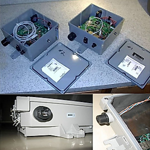 ANMBEST 5PCS M25AP2 RJ45 Waterproof Cat5/5e 8P8C Connector IP67 Ethernet LAN Cable Connector Double Head Outdoor LAN Coupler Adapter Female to Female