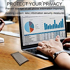 HOMERIT Cell Phone Anti-Radiation Sleeve Faraday Bag Pregnant Phone Rf Signal Shielding Blocker 5G GPS EMF RFID Signal Blocking Bag Car Key Wallet Security Pouch Privacy Protection (A), 20x10cm