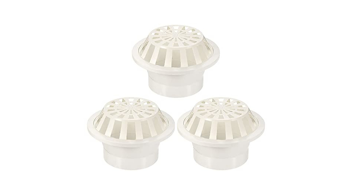 Durable PVC 110mm Duct Pipe Flange & Roof Drain Strainer