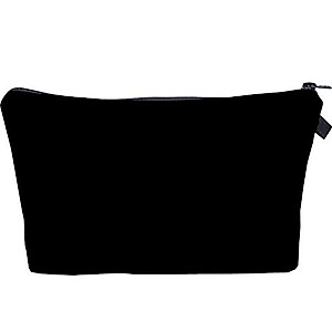 CAOODKDK Small Makeup Bag for Purse Travel Makeup Pouch Small Cosmetic Bag Mini Cosmetic Bags for Women (Black)