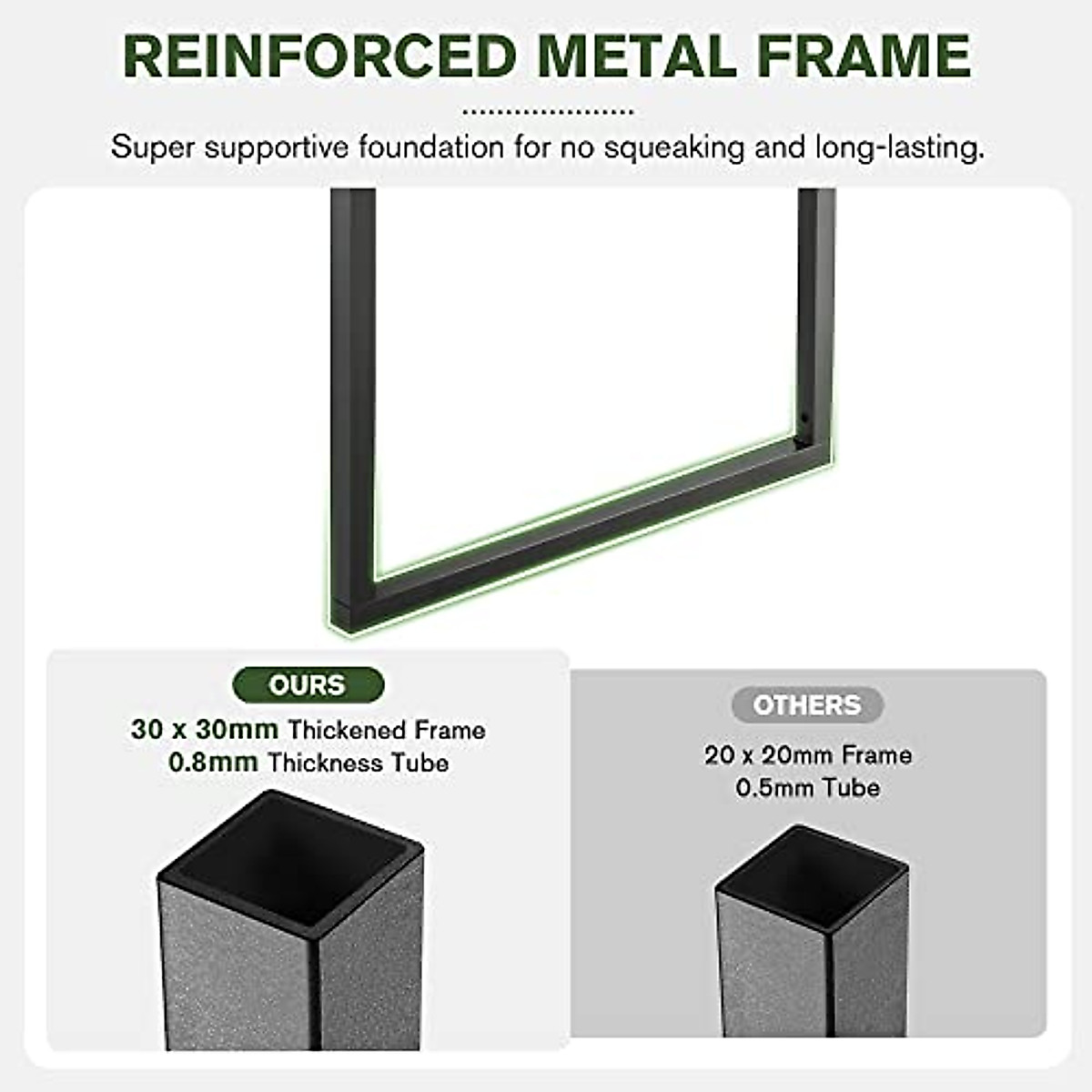 IMUsee 3-Piece 47.2" Dining Table Set for 4-6,Heavy Duty Kitchen Table with Metal Frame and Wood Board, Kitchen & Dining Room Table Set with Benches, Space-Saving Dinette for Small Space,Grey&Black