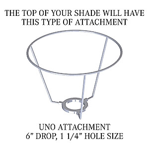 FenchelShades.com Drum Lampshade 9" Top Diameter x 10" Bottom Diameter x 7.5" Slant Height with 6" Drop Slip Uno Attachment (Linen Black)
