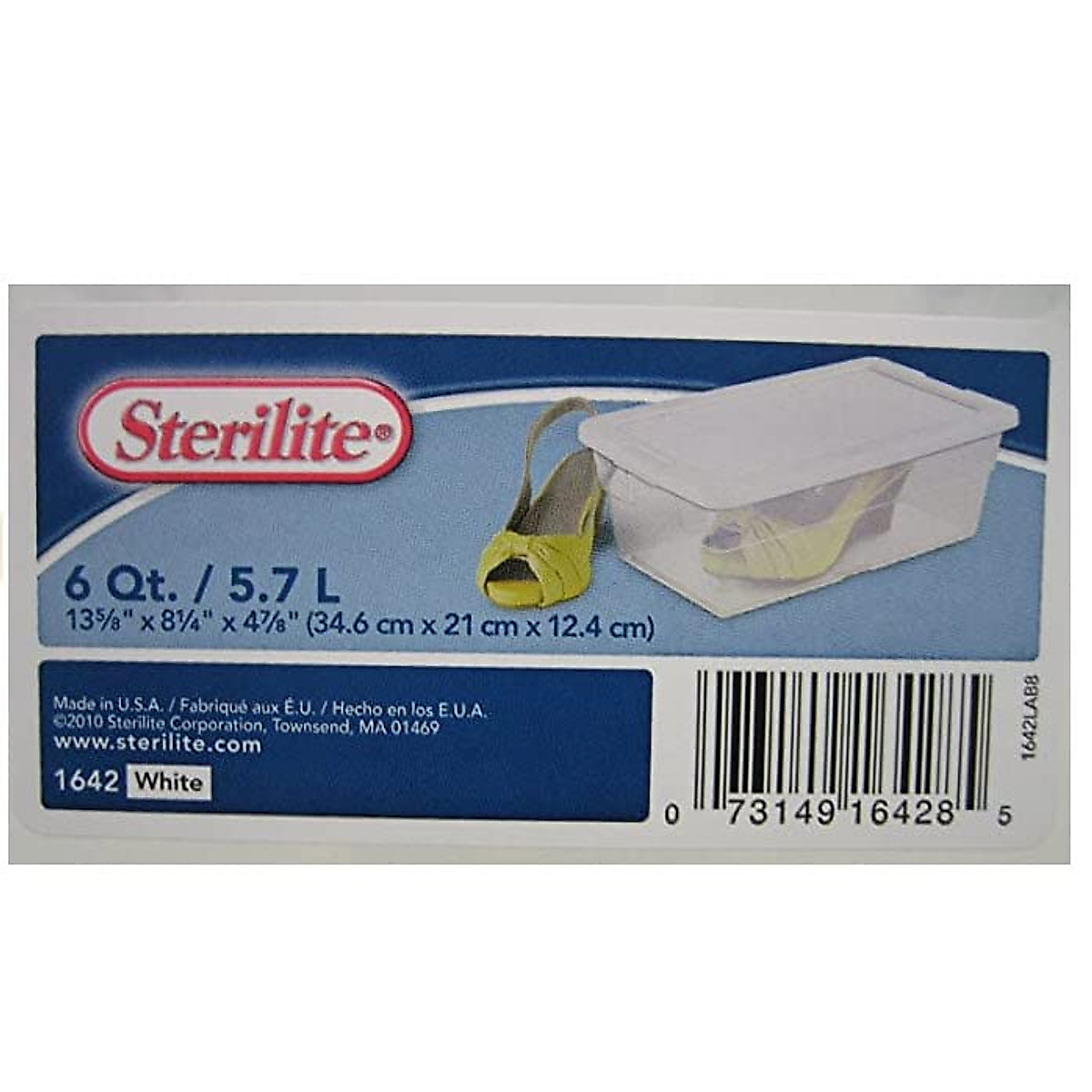 Sterilite 6-qt. Storage Box White Set of 12
