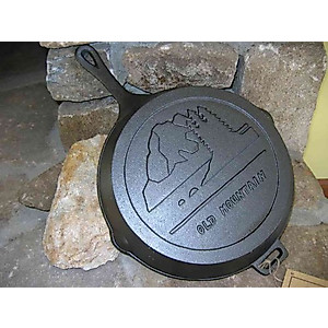 Old Mountain 10104 campfire-cookware, 12 in x 2 in, Black