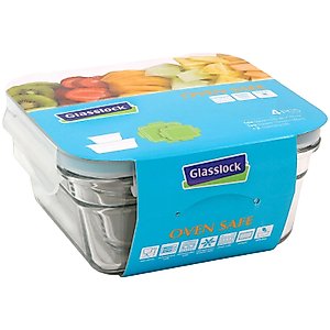 GlassLock 4pc Square Set