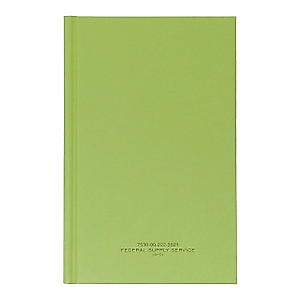 Tacticai Green Military Log Book, 5.25” x 8” - 192 Pages, Record Book for Record Keeping, Supply Chain, Inventory, Training, Maintenance & Field Operations, NSN 530-00-222-3521