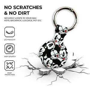 Disney Mickey Mouse Holder for Apple AirTag - Protective Tracker with Keychain for Dog, Bags, Keys - Disneyland Essentials and Holiday Gifts