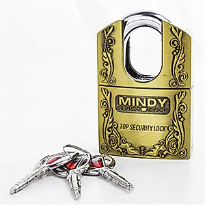 3 Keys 40mm Heavy Duty Warehouse Shrouded Hardened Keyed Padlock Top Security Lock