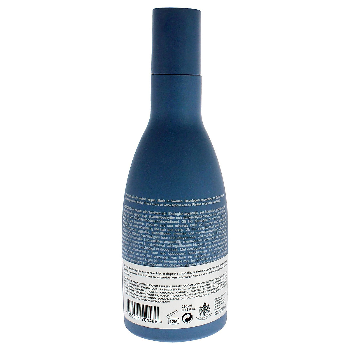 Björn Axén Repair Shampoo - Repairs Dry and Damaged Hair - Enriched with Organic Argan Oil - Strengthens and Hydrates Hair - Leaves Hair Shiny and Renewed - Vegan - Dermatologically Tested - 8.45 oz