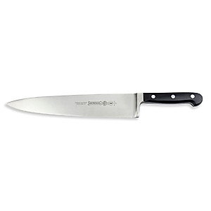 Mundial 5100 Series Black Cooking Knife, 10-Inch Chef's Knife, Polycarbonate Handle, for meat and vegetables, Fully Forged Carbon Stainless Steel
