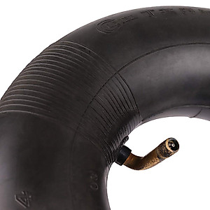 4.10/3.50-4" Inner Tube for Hand Truck, Dolly, Hand Cart, Utility Wagon, Snow Blower, Lawn Mower, Wheelbarrow, Generator and More, With TR-87 Bent Valve Stem, Heavy Duty 410/350-4 Replacement Tube