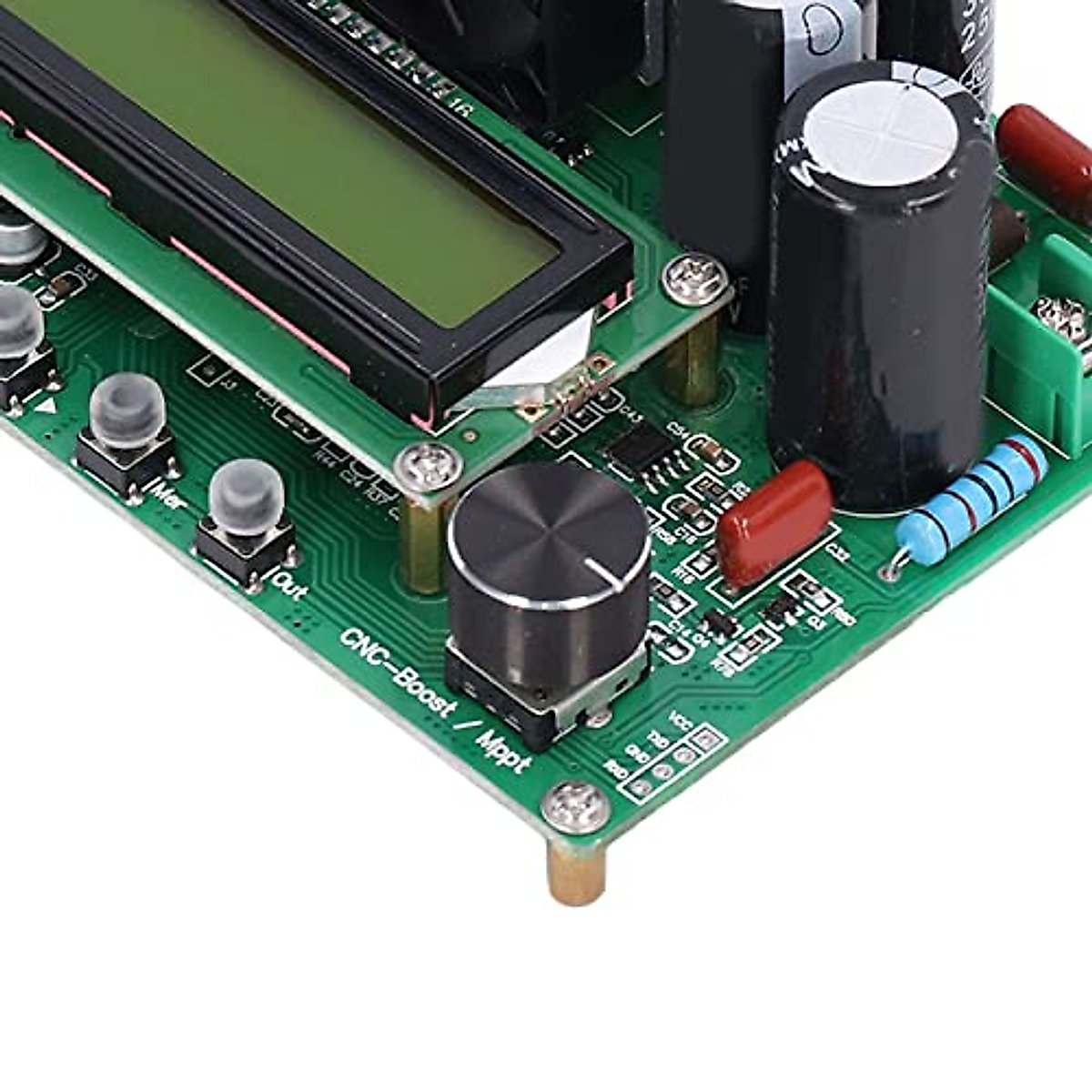 Digital Booster Module, LCD Display Protection Modules Simple Wiring Solar MPPT Charging Cooling Fan Design with Communication for Automation Equipments