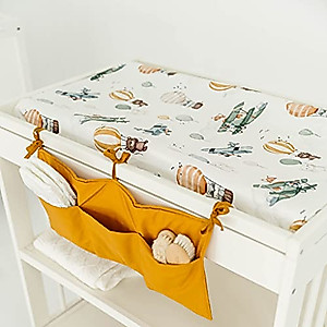 Natemia Baby Nursery Crib Organizer- Hanging Diaper Organizer for Crib - Made in Portugal