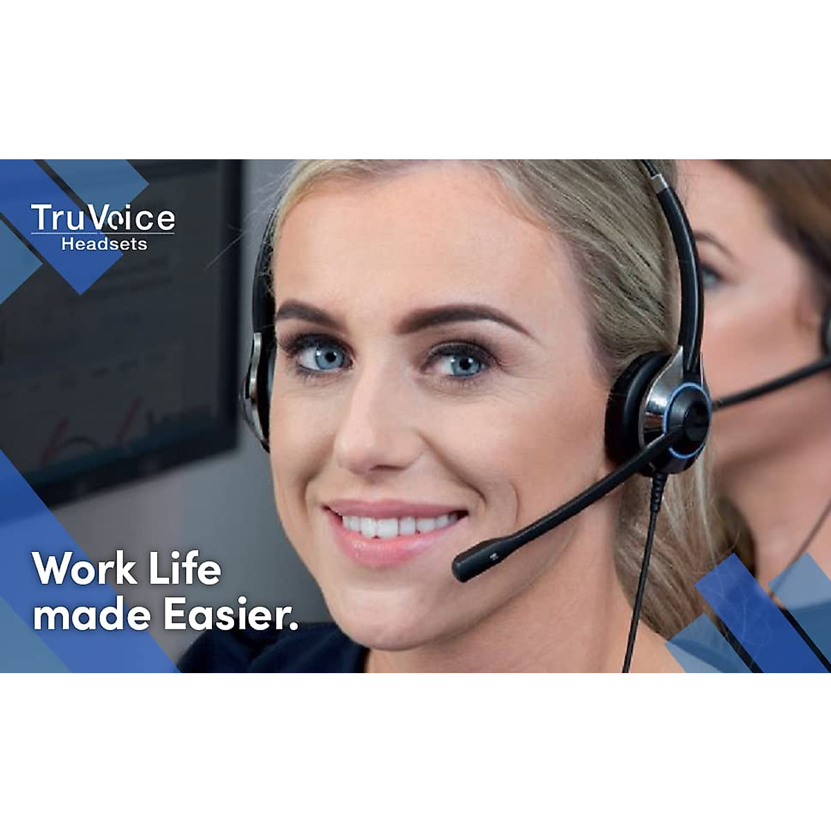 Deluxe USB Headset Training Solution (Includes 2 x TruVoice HD-550 Headset with Noise Canceling Microphone, USB Cable and Training Y Cable)