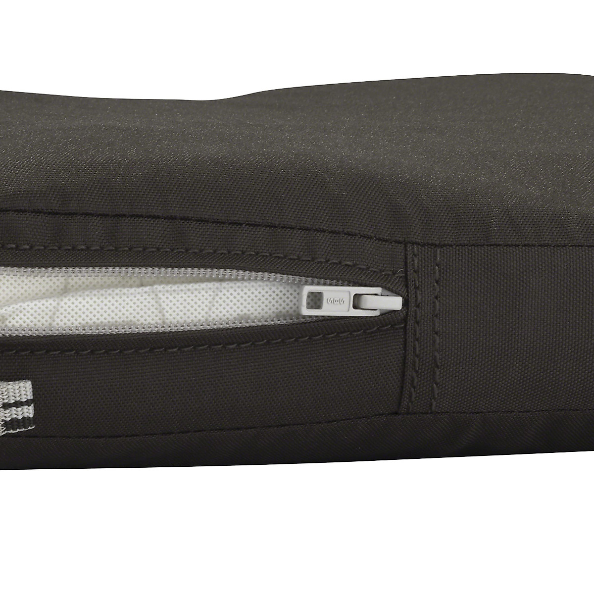 Classic Accessories Ravenna Water-Resistant 17 x 15 x 2 Inch Patio Seat Cushion, Espresso