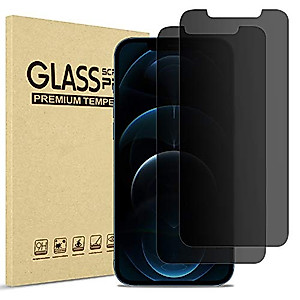 ProCase [2 Pack] iPhone 12 Pro Max Privacy Screen Protector 2020, Anti-Spying Tempered Glass Screen Film Guard for Apple iPhone 12 Pro Max 6.7 Inch 2020