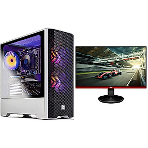 Skytech Gaming Blaze 3.0 Gaming PC Desktop + AOC 24" 144Hz 1080p Gaming Monitor Bundle