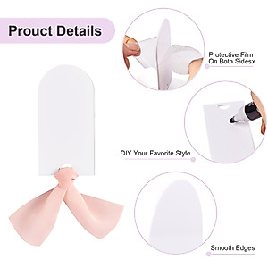 Beadthoven 20 Sets Acrylic Place Cards Wedding Name Cards Acrylic Name Plate Table Number Cards Table Name Tags Signs with Ribbon for Wedding Birthday Dinner Party Table Setting Guest Names