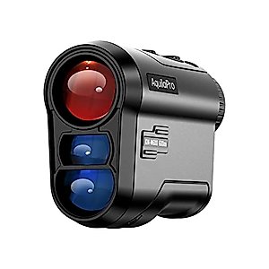 AquilaPro Golf Rangefinder with Slope and Flagpole Lock Vibration,Slope Switch for Golf Tournament Legal,650Yards,Rechargeable Battery,6X Magnification,Ranging/Scanning/Height/Speed Measurement