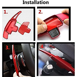 Paddle Shifters for Mercedes Benz 2015-2019 GLS GLA GLE GLE W166 Aluminum-AlloySteering Wheel Paddle Shifter Extension Shift Paddle Blade Red