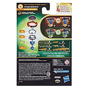 BEYBLADE Burst QuadDrive Cyclone Roktavor R7 Spinning Top Starter Pack - Stamina/Defense Type Battling Game with Launcher, Toy for Kids