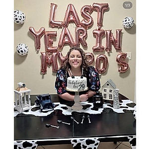 LaVenty Last Year In My 20s Birthday Decoration Last Year In My 20s Banner 29 Birthday Decoration Last Year In My 20s Birthday Sash 29 Birthday Balloons