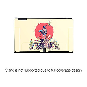 PERFECTSIGHT Cute Protective Case Compatible with Nintendo Switch OLED | Kawaii Zelda | Anti-Scratch Shockproof Slim Cover Case for NS Console and Joy-Con Controllers, Hard Shell Dockable Case