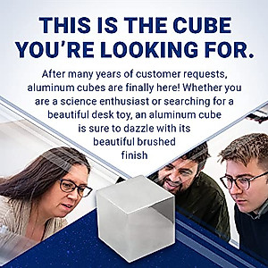 Aluminum Cube - 1.5" | 150g Aluminum Block