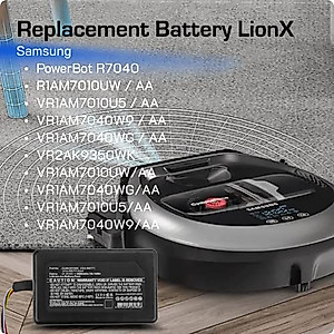 LIONX Battery for PowerBot R7040 R1AM7010UW / AA VR1AM7010U5 / AA VR1AM7010U5/AA VR1AM7010UW/AA VR1AM7040W9 / AA VR1AM7040W9/AA VR1AM7040WG / AA VR1AM7040WG/AA VR2AK93