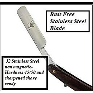 G.B.S Men’s Wet Shaving Kit Shaving Stainless Steel Razor Wood Handle with Case Synthetic Badger Hair Brush All-Natural Shave Soap Chrome Shaving Bowl Leather Strop Alum Block