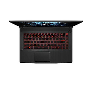 MSI GF65 Gaming Laptop: 15.6" 144Hz FHD 1080p, Intel Core i7-10750H 6 Core, NVIDIA GeForce RTX 3060, 16GB, 512GB NVMe SSD, WiFi 6, Red Keyboard, Win 10, Black (10UE-047)