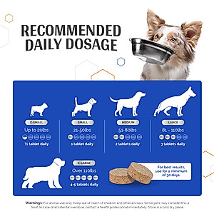 TopDog Health GlycanAid HA Advanced Joint Nutrition for Dogs (150 Chewable Tablets) Made in USA with USA Ingredients: Glucosamine HCL, Chondroitin, Hyaluronic Acid, MSM