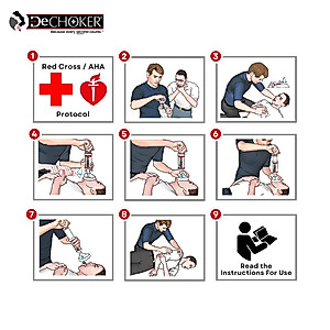 DeCHOKER Choking Rescue Anti-Choking Device for Qty 3 Children (Ages 3-12 Years), Pack of 3, First Aid Choking Rescue