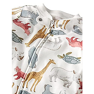 little planet by carter's unisex-baby Sleep and Play made with Organic Cotton, Endangered Species, 3 Months