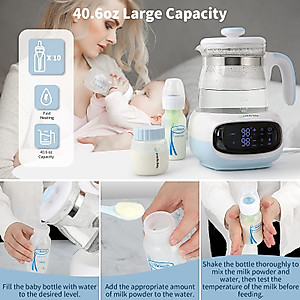 Little Bo Baby Instant Warmer, Bottle Warmer One Button Formula Temperature Instant Water Warmer Multi-Function Intelligent Warmer Formula Dispenser Machine Warmer
