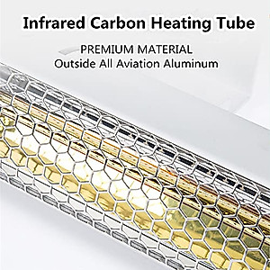 SUN RDPP 110v Outdoor Patio Heater, 1500w Electric Outdoor Heaters, 1s Fast Heating & IP65 Waterproof & Anti-Dump, for Garden Patio Garage Backyard