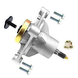 Blade Spindle Assembly replaces AYP 174356 174358 532 17 43-56 With Mounting Screws and Blade Mounting Bolt Fits AYP 48" Decks 2002 & Newer, Mounting Holes are Threaded, Bearing pre-filled grease