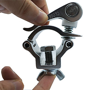 DJ Lighting truss Clamp 1.26-1.38 inch OD Pipe Truss F34 Quick Release Mount Heavy Duty 165 Lbs (1PCS)