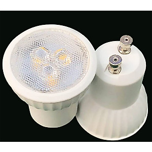 GU10 3W LED Light Bulb MR11 Non-dimmable Spotlight Light Bulb(30W Equivalent) GU10 Base Bulb for Home and Commercial Lighting, Recessed Lighting, Track Light, Warm White 3000K, AC85-265V, Pack of 10