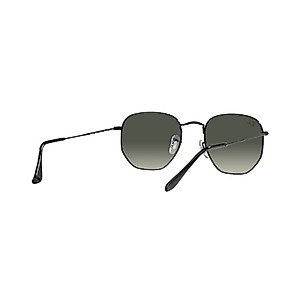 Ray-Ban RB3548 Hexagonal Sunglasses, Black/Grey Gradient, 51 mm