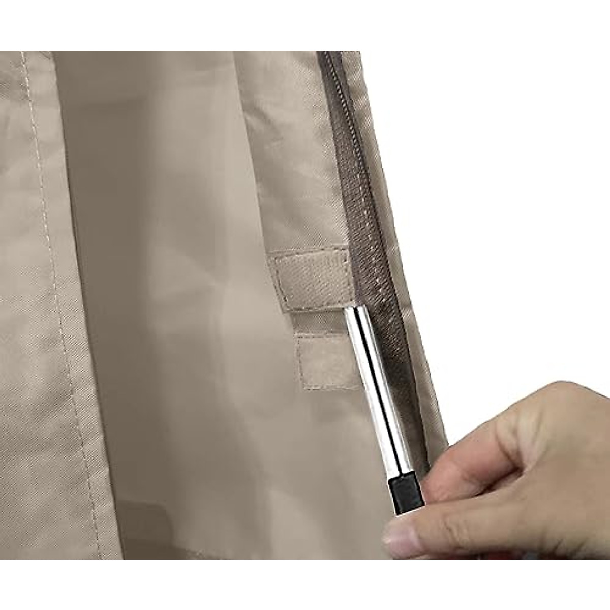 Umbrella Cover for 6ft to 9ft Patio Umbrellas, Waterproof and Durable Market Umbrella Cover with Zipper and Rod