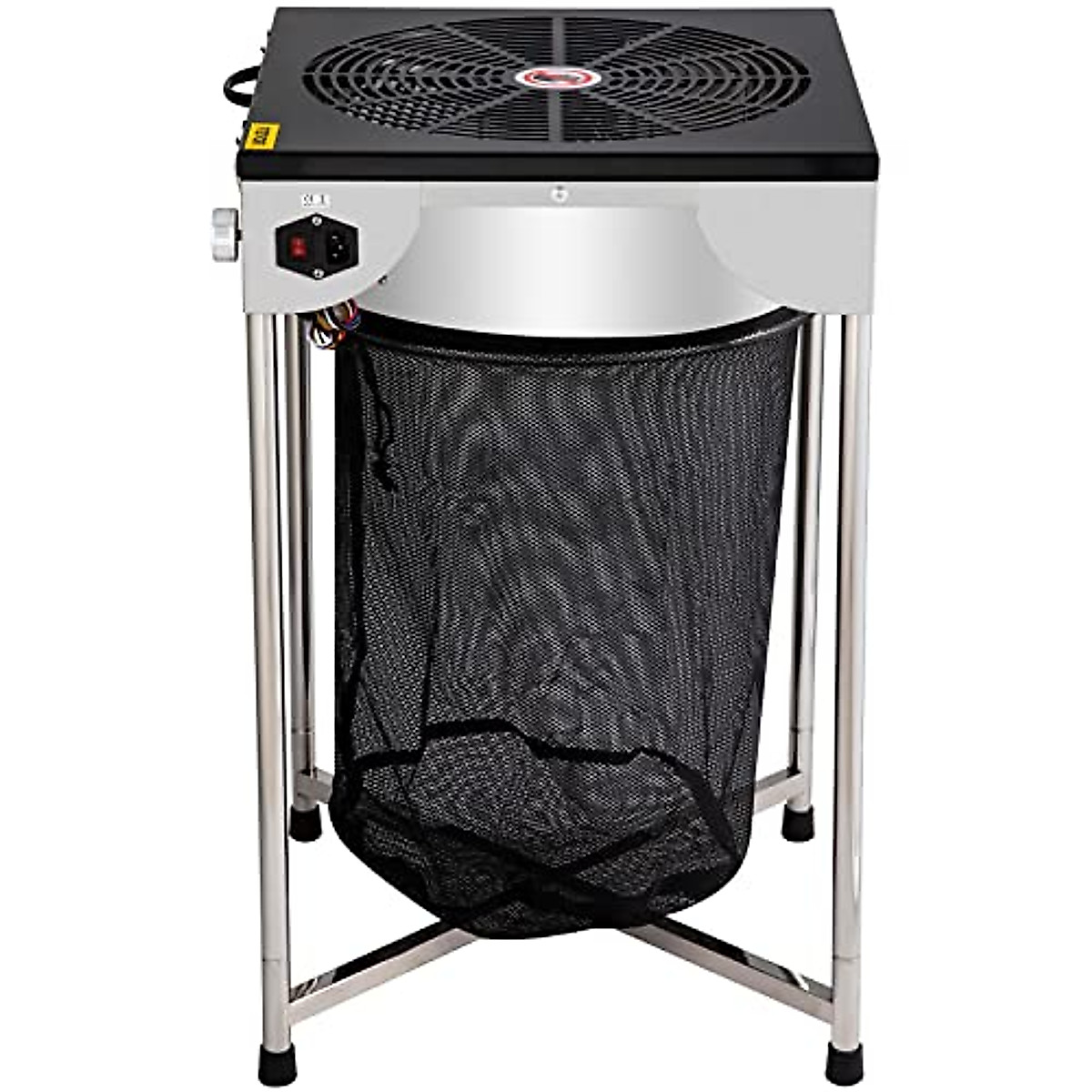 VEVOR Bud Leaf Trimmer, 18 inch Adjustable 3 Speed 110V, Electric Hydroponic Dry or Wet Plant Trimming Machine with Sharp Stainless Steel Blades, Twisted Spin Cut for Flowers, Leaves, Herbs