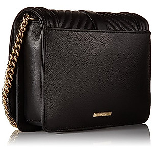 Rebecca Minkoff womens Chevron Quilted Small Love Crossbody, Black, One Size US