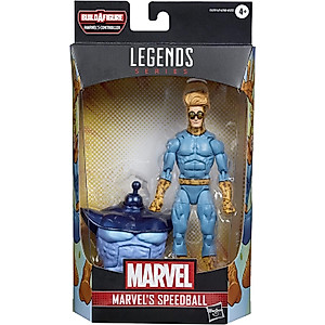 Marvel Hasbro Legends Series Speedball Classic Comics Action Figure 6-inch Collectible Toy, 1 Build-A-Figure Part