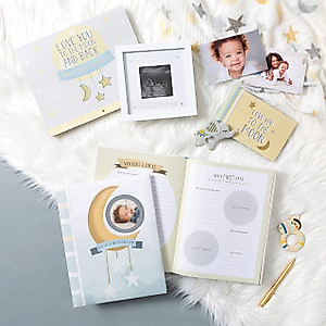 C.R Gibson BP73-23934 Love You to The Moon Baby Photo Album Brag Book, 7.25'' W x 4.5'' H